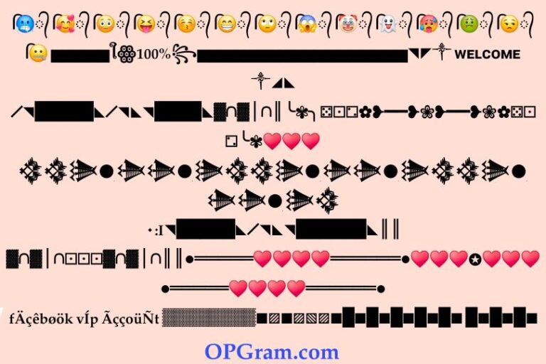 NEW 120+ Facebook Stylish Work Symbols | FB VIP Work Copy & Paste